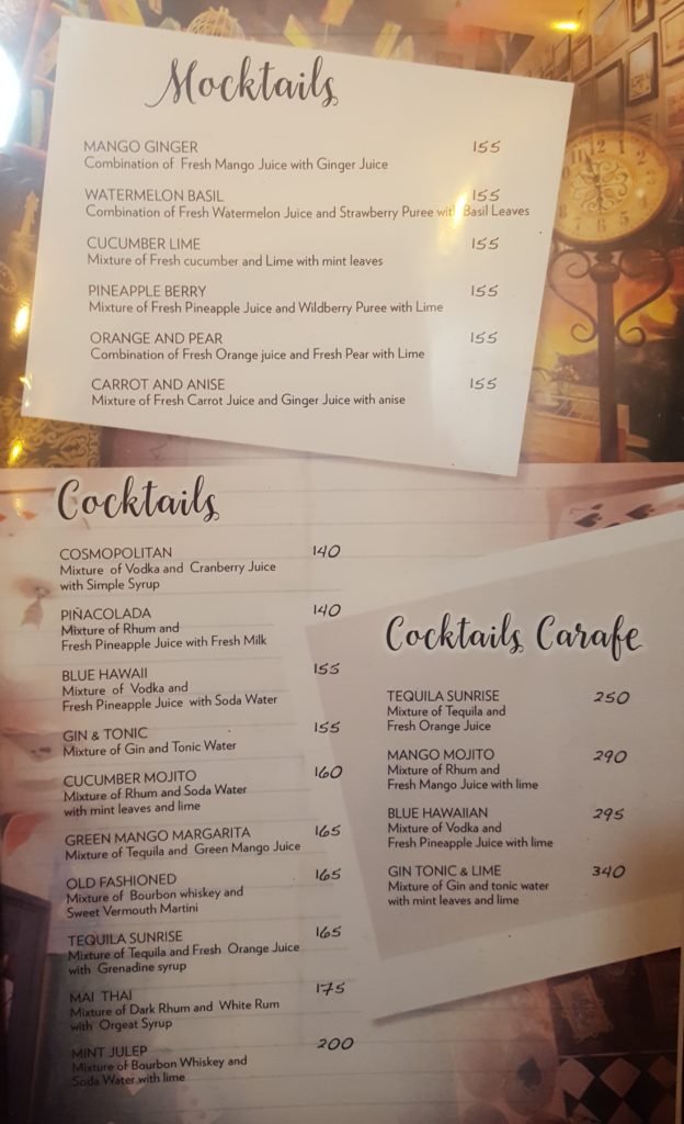 Chapters Cafe Menu - Happy and Busy Travels - Happy and Busy Travels