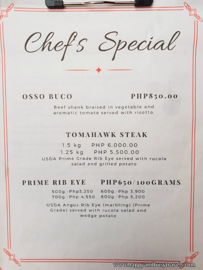 Trattoria Mario Mio Ristorante Italiano Tagaytay - Happy and Busy Travels