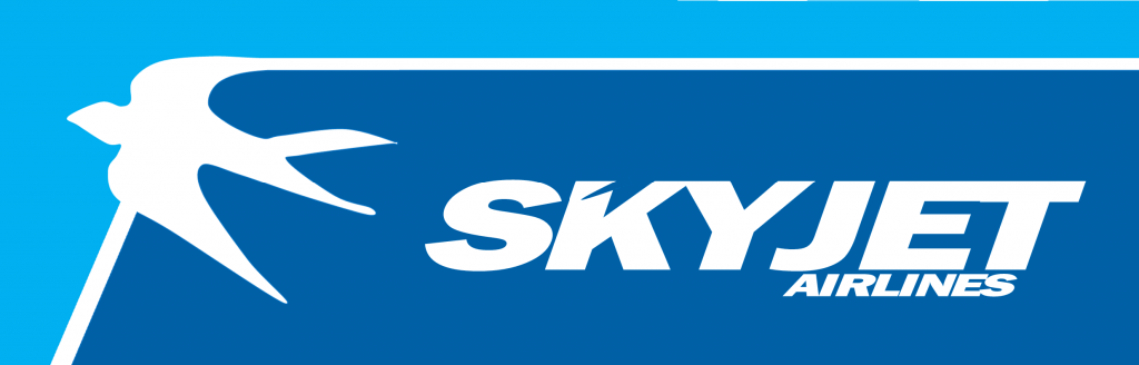 SKYJET Airlines Logo - Happy and Busy Travels