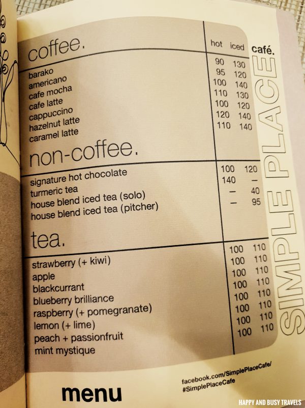 Simple Place Cafe, Tagaytay - Happy and Busy Travels