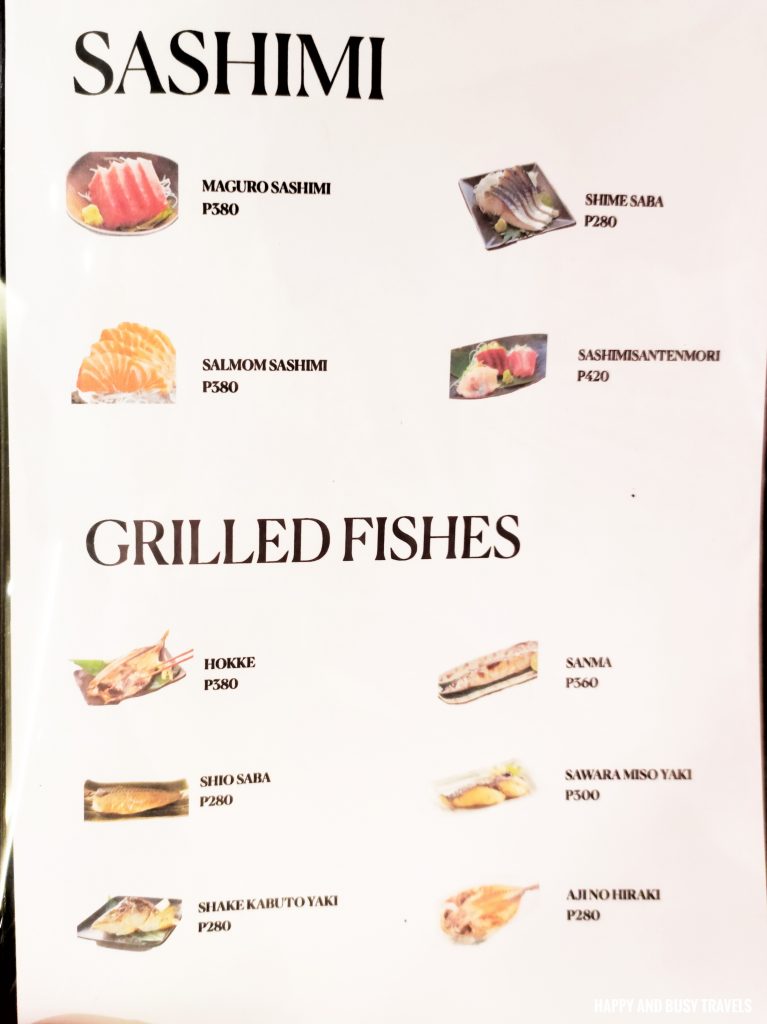 Suijin Japanese Restaurant 酔仁 27 - menu - Happy and Busy Travels Where ...
