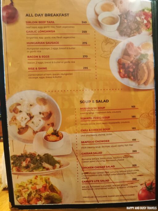 Carlos Pizza Serin Tagaytay - Happy and Busy Travels