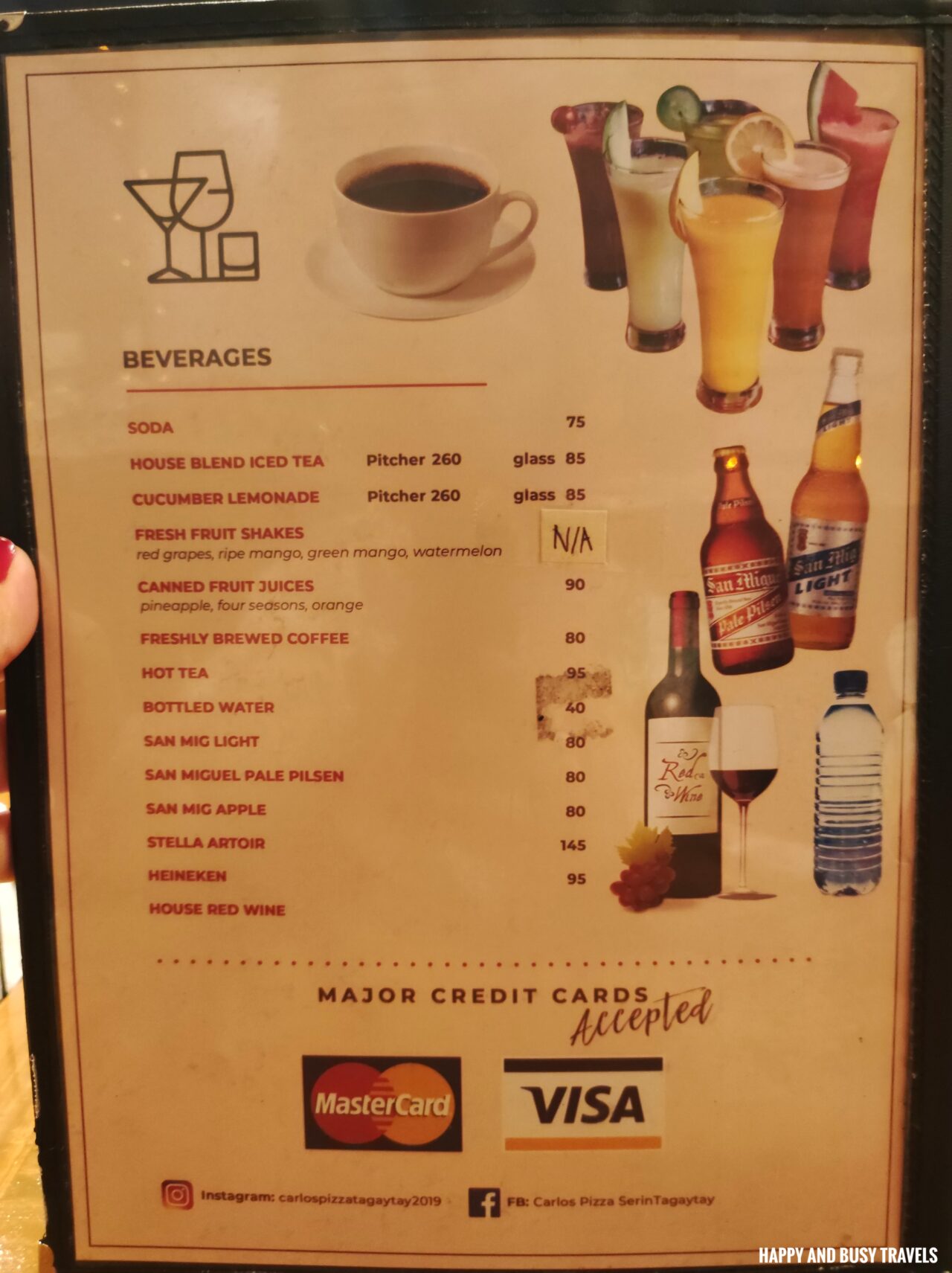 Carlos Pizza Serin Tagaytay - Happy and Busy Travels