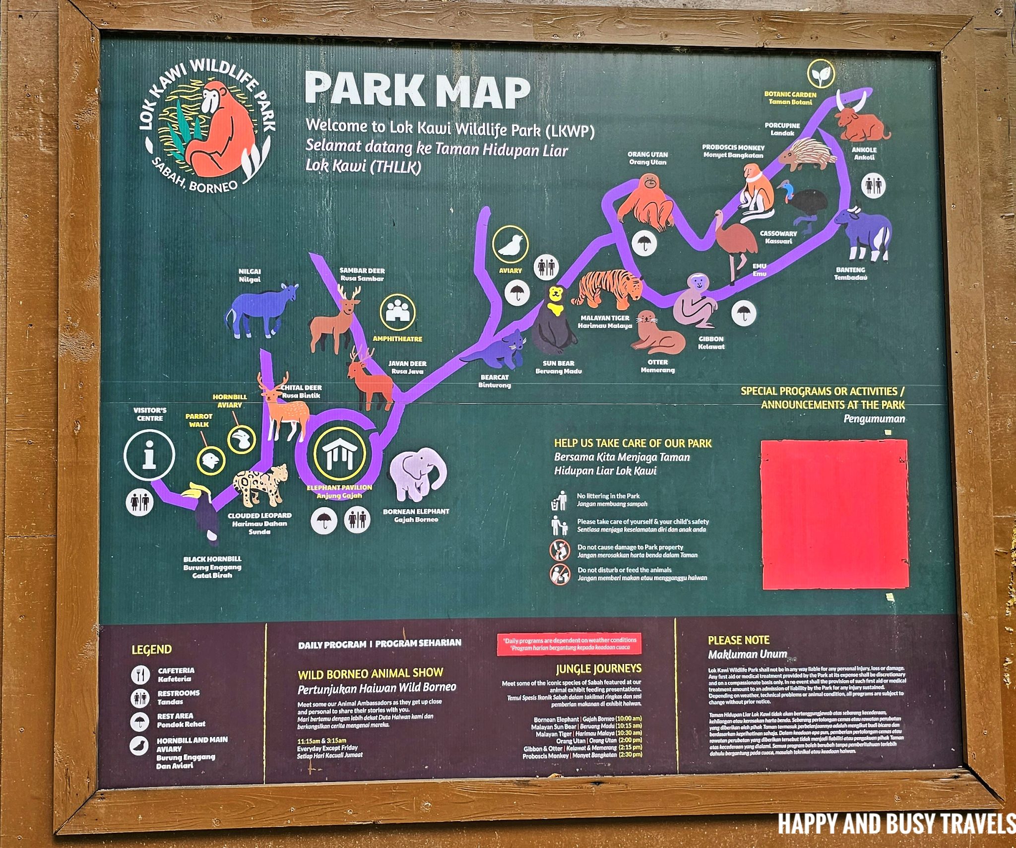 Lok Kawi Wildlife Park - Happy and Busy Travels