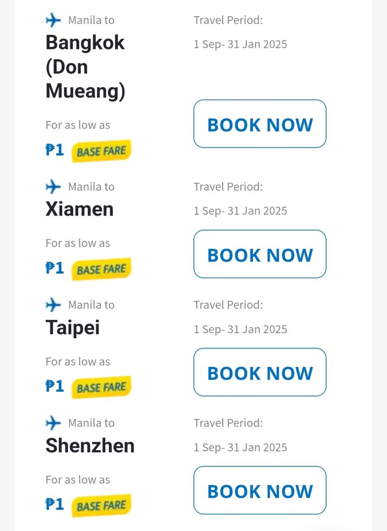 Cebu Pacific’s Piso Sale - Discover the Philippines More! - Happy and ...
